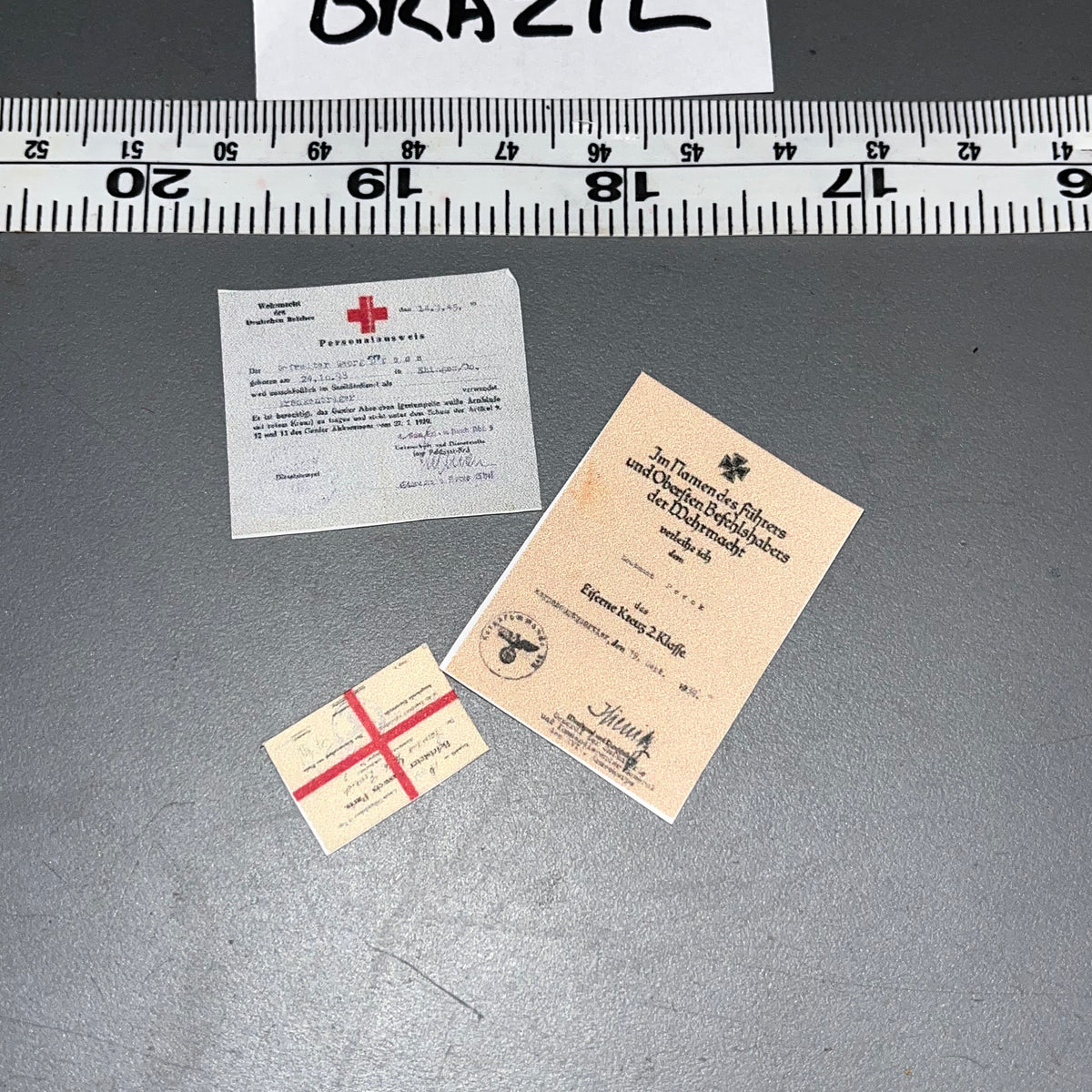 1:6 Scale WWII German Award Documents Lot 103108 – Zhukov's Attic