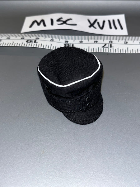 1/6 Scale WWII German Black Panzer Tanker Hat - Brown Art 106151 ...