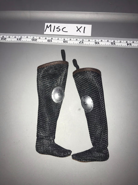 1:6 Scale Medieval Knight Leg Chain Mail 111412 – Zhukov's Attic
