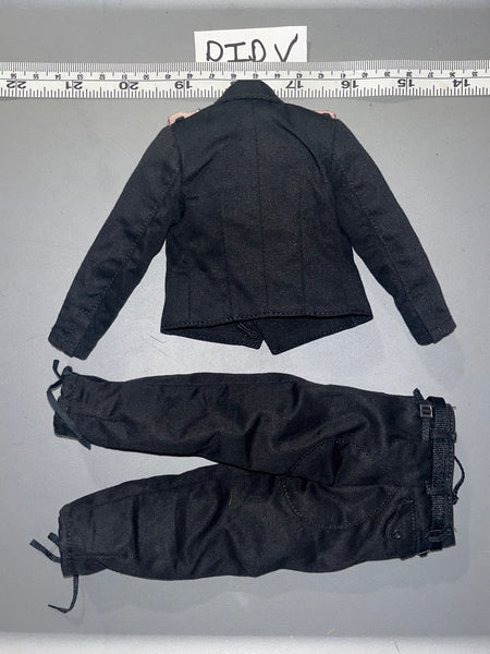 1/6 Scale WWII German Black Tanker Uniform - DID Jager Panzer Commande ...